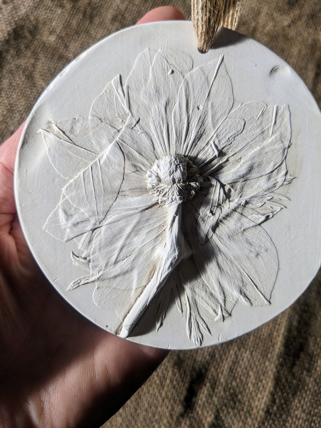 Botanical Plaster Casts, Bas Relief, Floral Hangings, Plaster Cast Tile ...