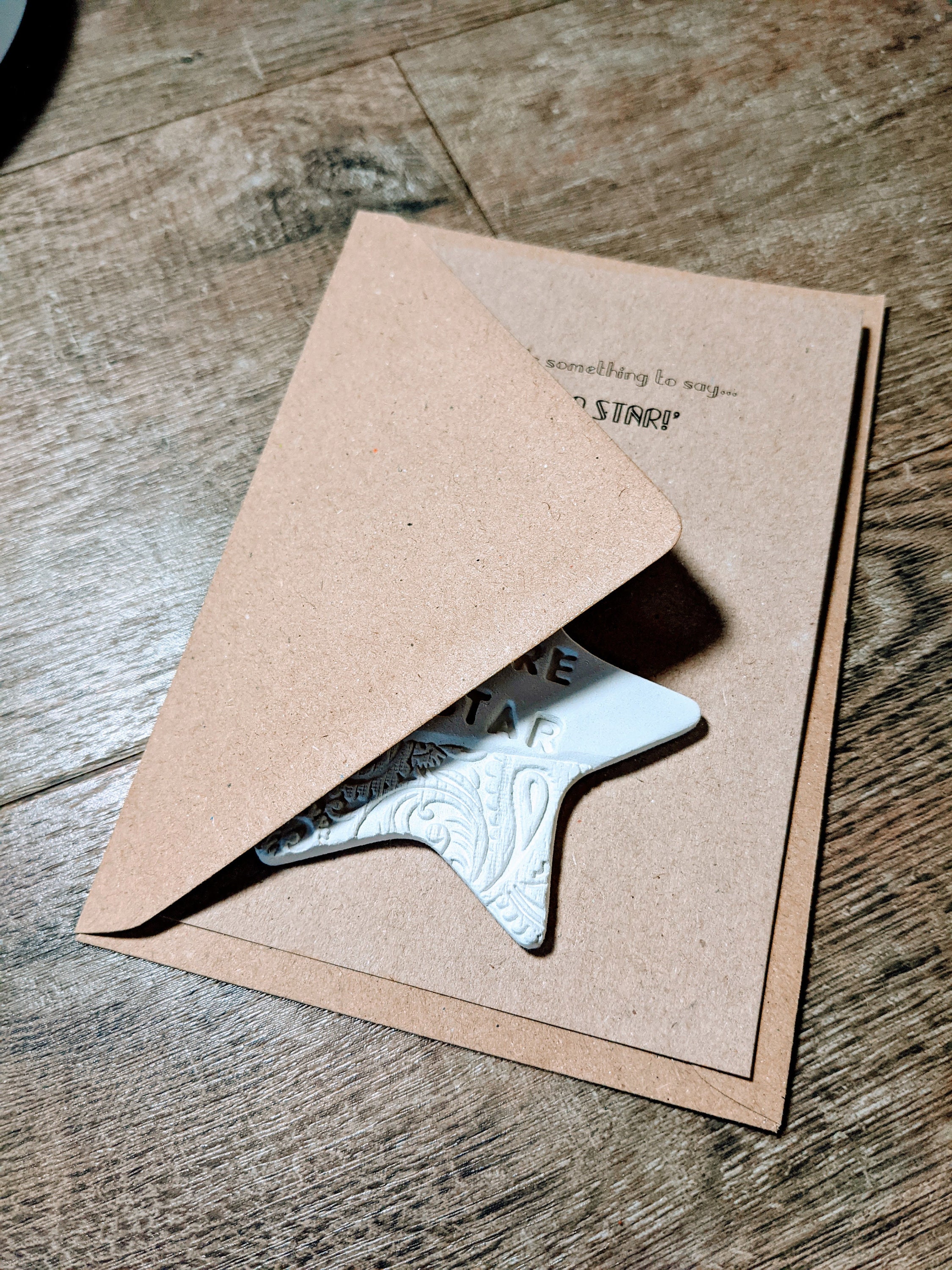 You're a Star Card Star Clay Hanging Keepsake Gift - Etsy