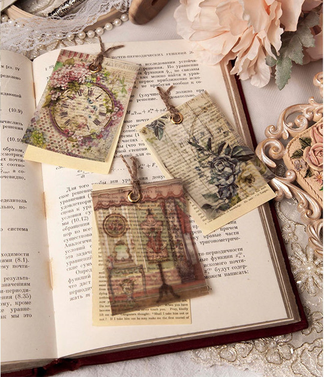 30 Sheets Decorative Tracing Paper Pack // Rectangle Tracing Paper Pack ...