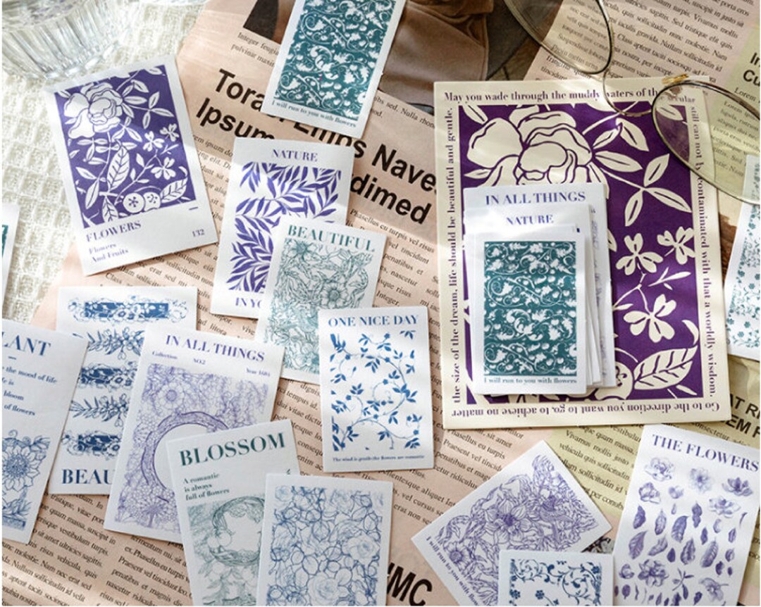 30 Pcs Magazine Cover Style Washi Stickers With Different Designs ...