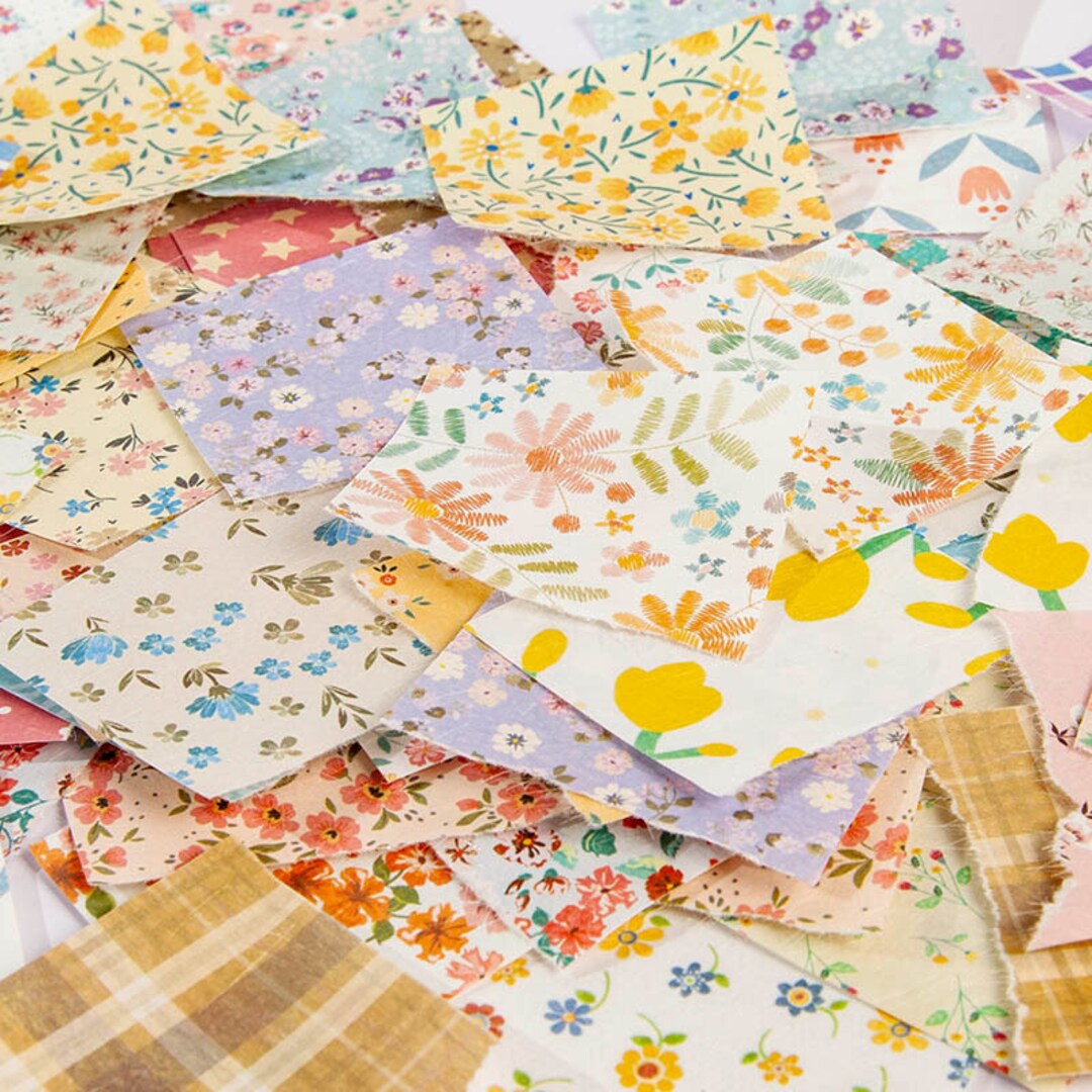 30 Sheets Floral Designs Decorative Paper Pack 6cm * 10cm // 10 ...