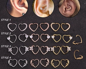 Heart Ear Cuff | Etsy