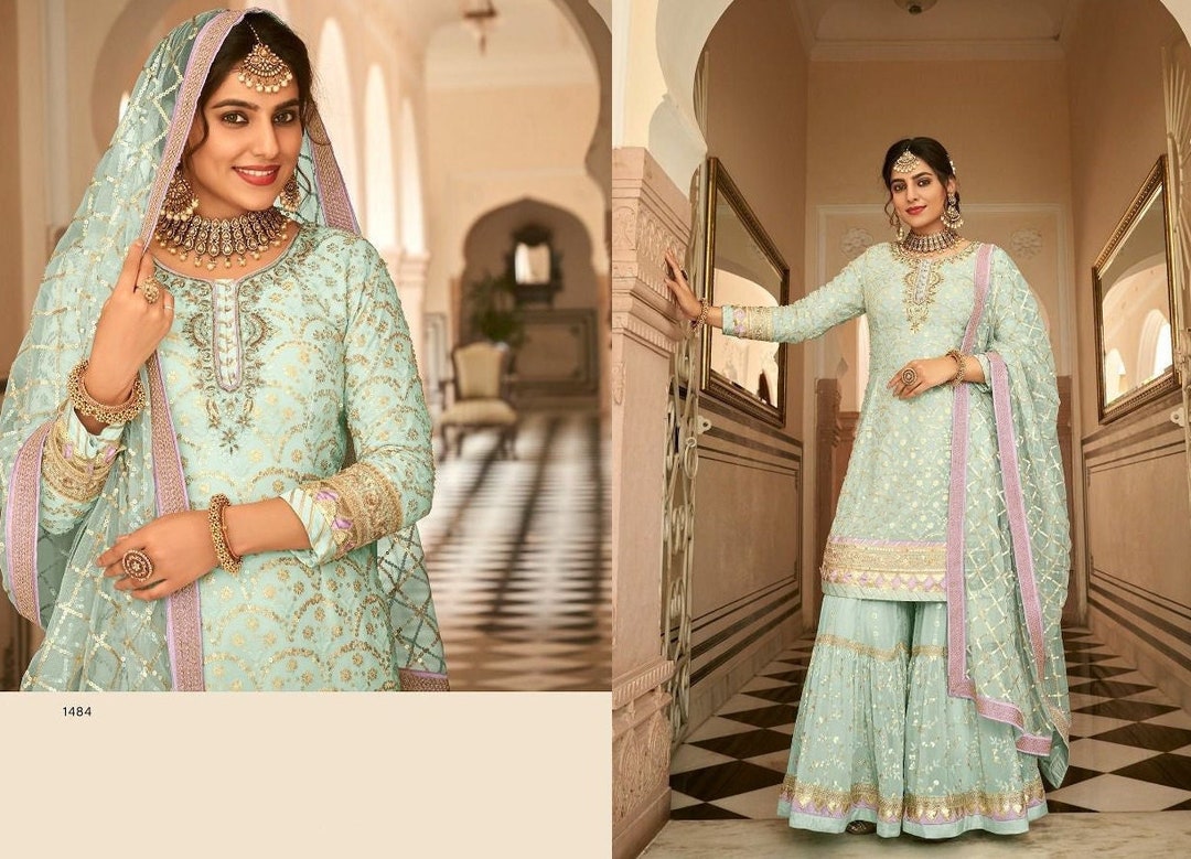 Pink Indian Pakistani Reception Party Wear Salwar Kameez - Etsy