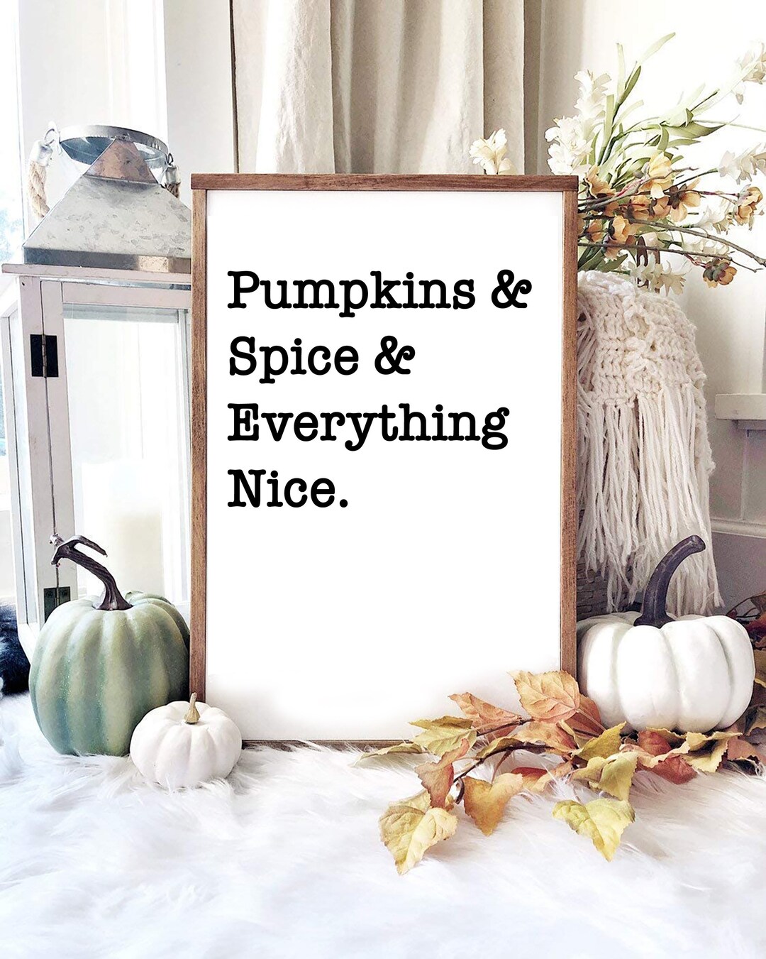 Pumpkin & Spice Fall Print - Etsy
