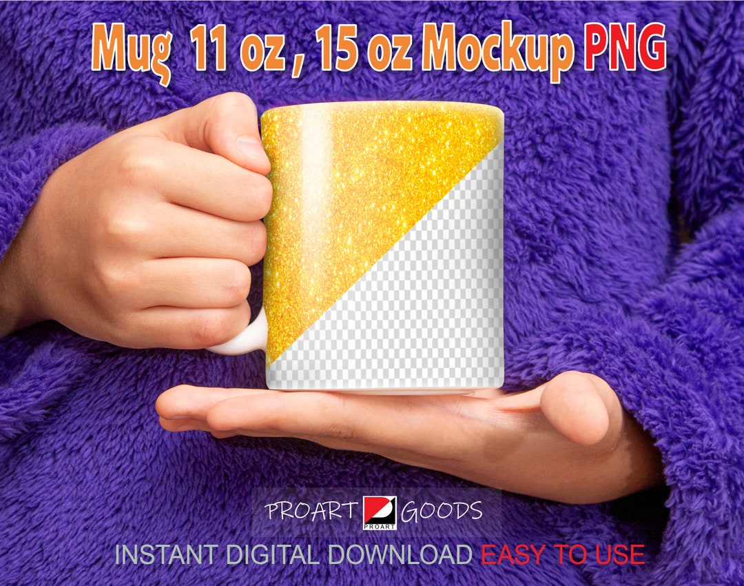 11oz 15oz Mug Overlay Template for Sublimation Mug, White Mug Mockup ...