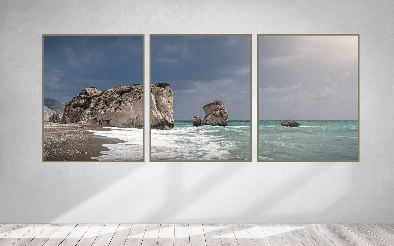 Set of 3 Prints Cyprus Coast Printable Art Instant Download - Etsy
