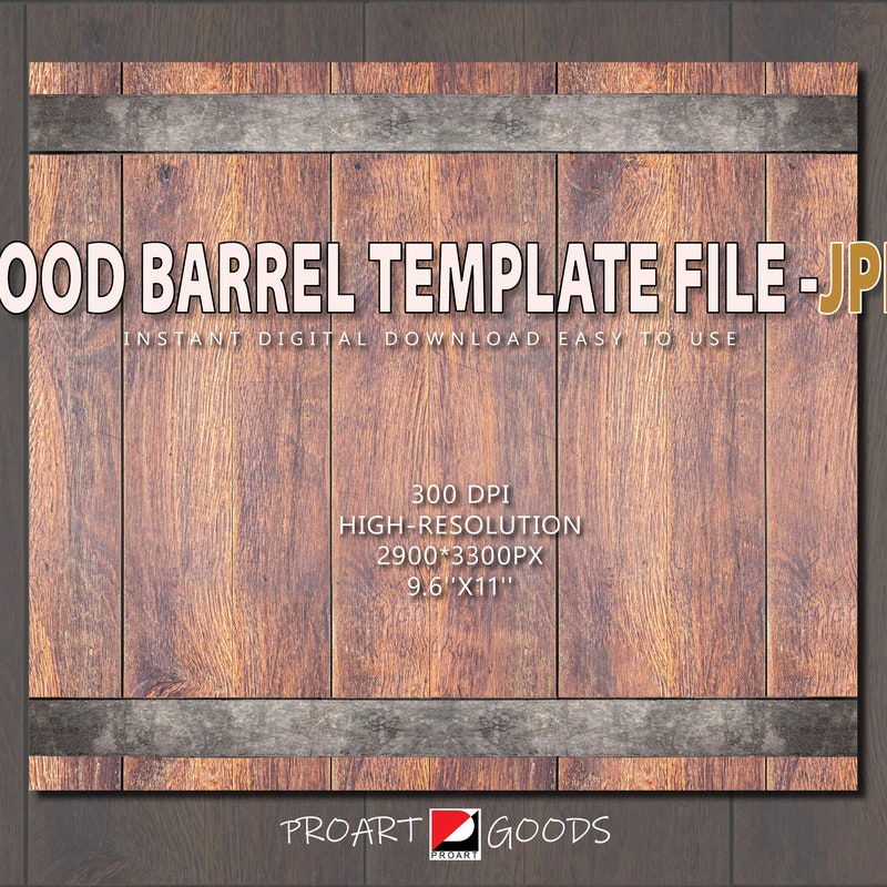 Wood Barrel - Etsy