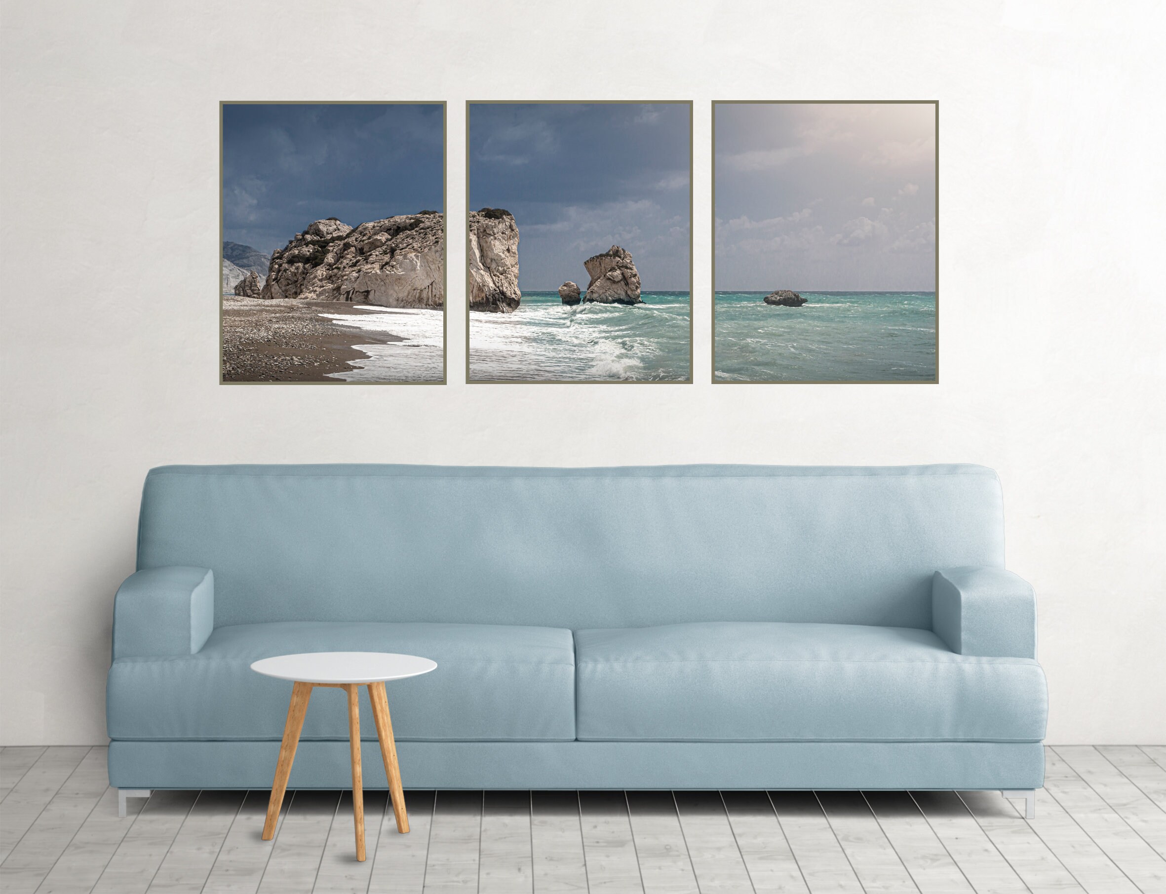Set of 3 Prints Cyprus Coast Printable Art Instant Download - Etsy