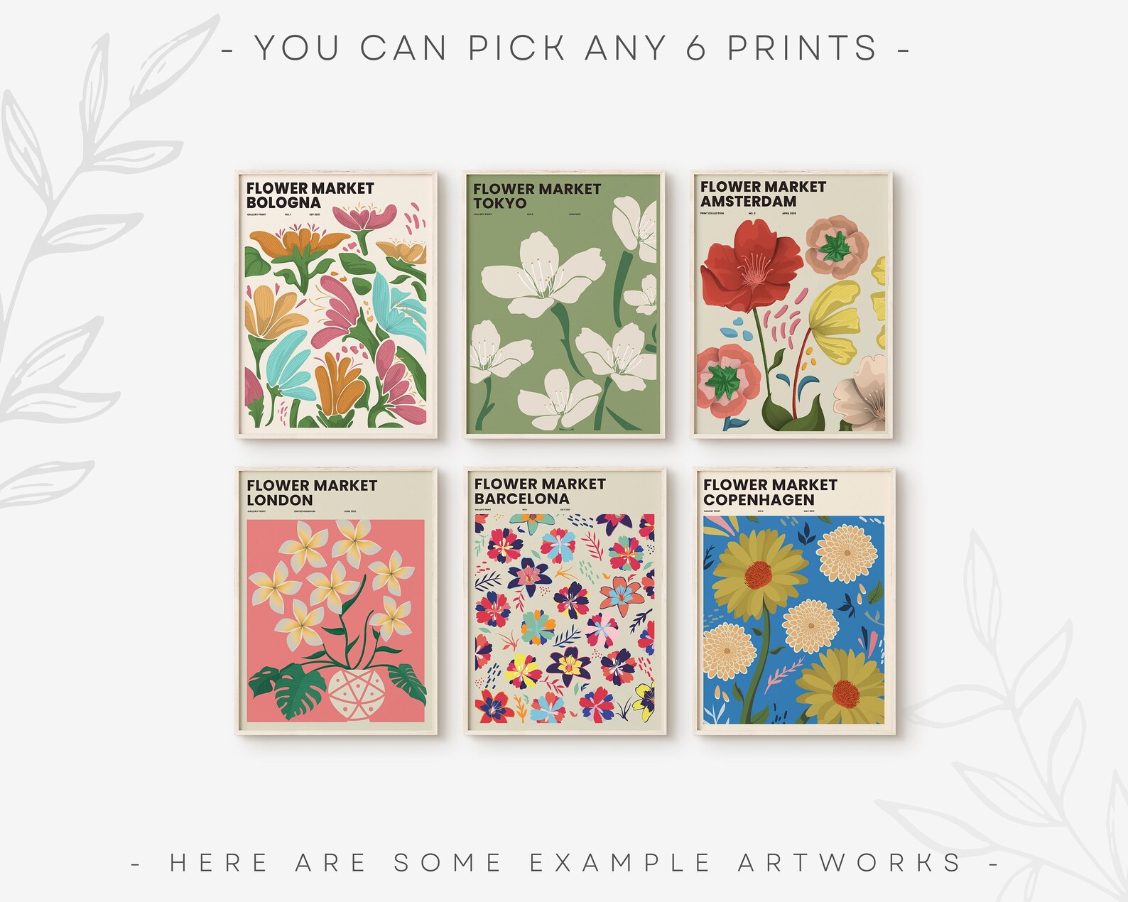 Pick Your Own 6 Digital Prints Pick Any 6 Prints Custom - Etsy