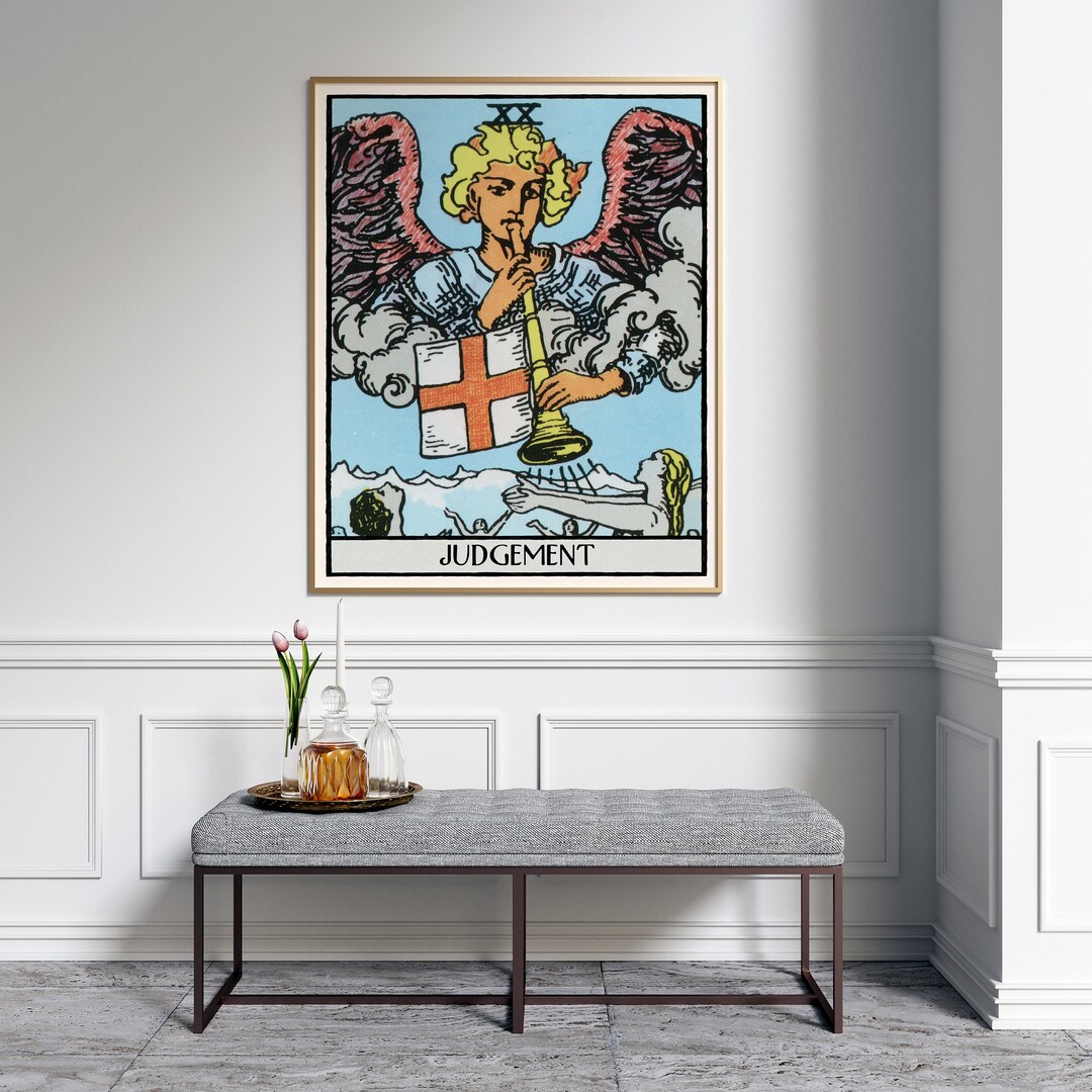 Judgement Tarot Card Print, Tarot Cards, Printable Wall Art, Zodiac ...