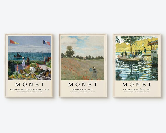 Digital Prints Art & Collectibles Digital Print Set 3 Piece Wall Art ...