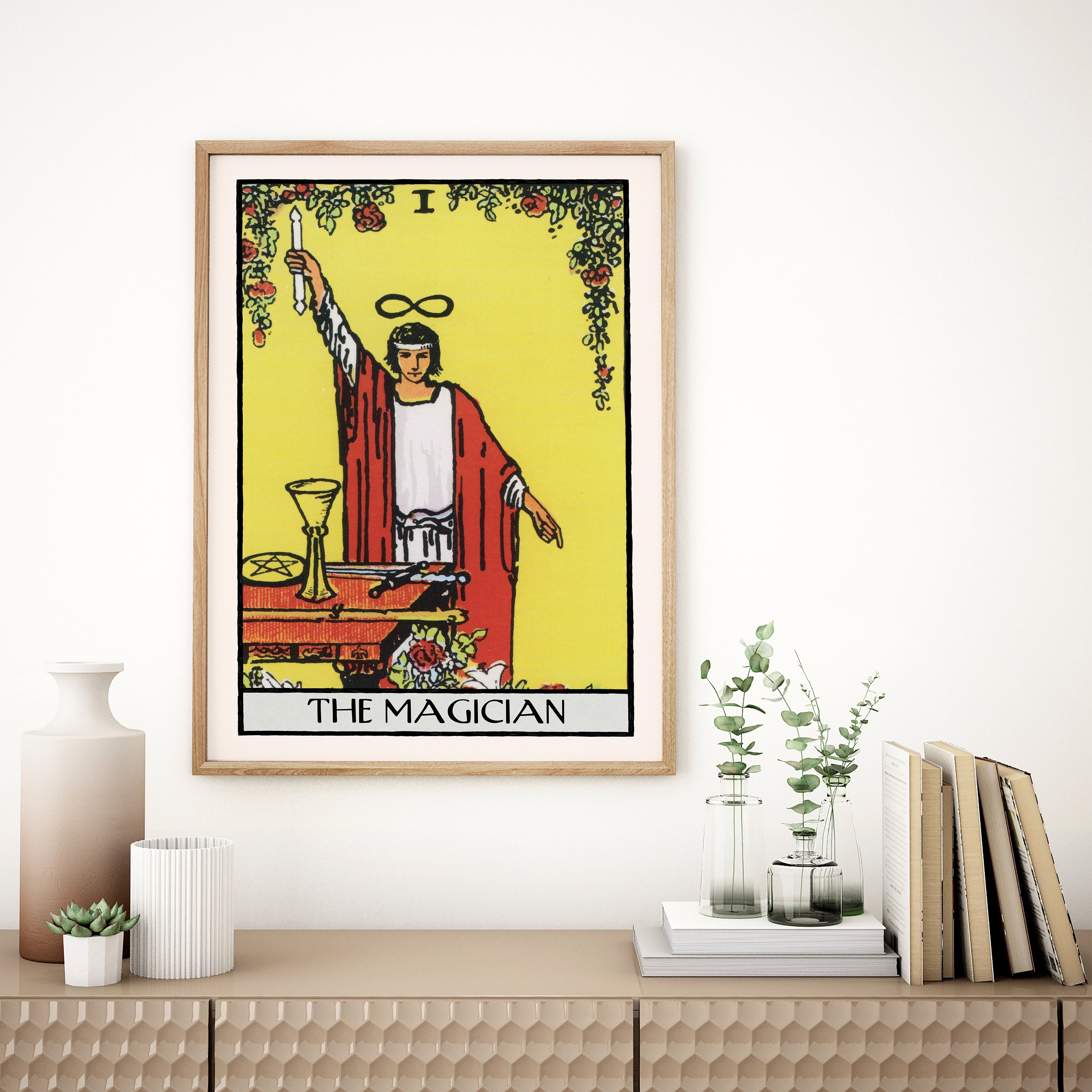 The Magician Tarot Card Print Tarot Cards Printable - Etsy