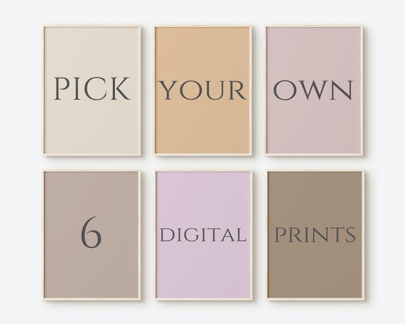 Pick Your Own 6 Digital Prints Pick Any 6 Prints Custom - Etsy