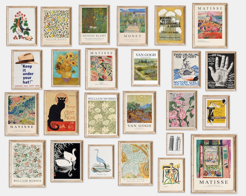 100 Eclectic Gallery Wall Prints MEGA BUNDLE Set Maximalist - Etsy