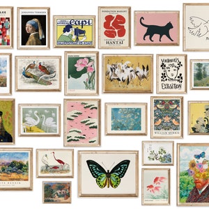 100 Eclectic Gallery Wall Prints MEGA BUNDLE Set, Maximalist Wall Art, Eclectic Printable Wall ...