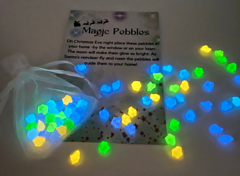 Christmas Eve Box - Santa's Magic Glow in the Dark Rocks Stocking ...