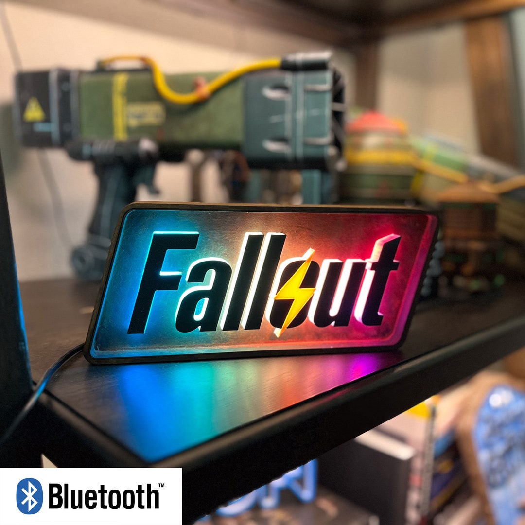 Fallout 3d LED Light Sign, Multi-color RGB Animations Bluetooth - Etsy