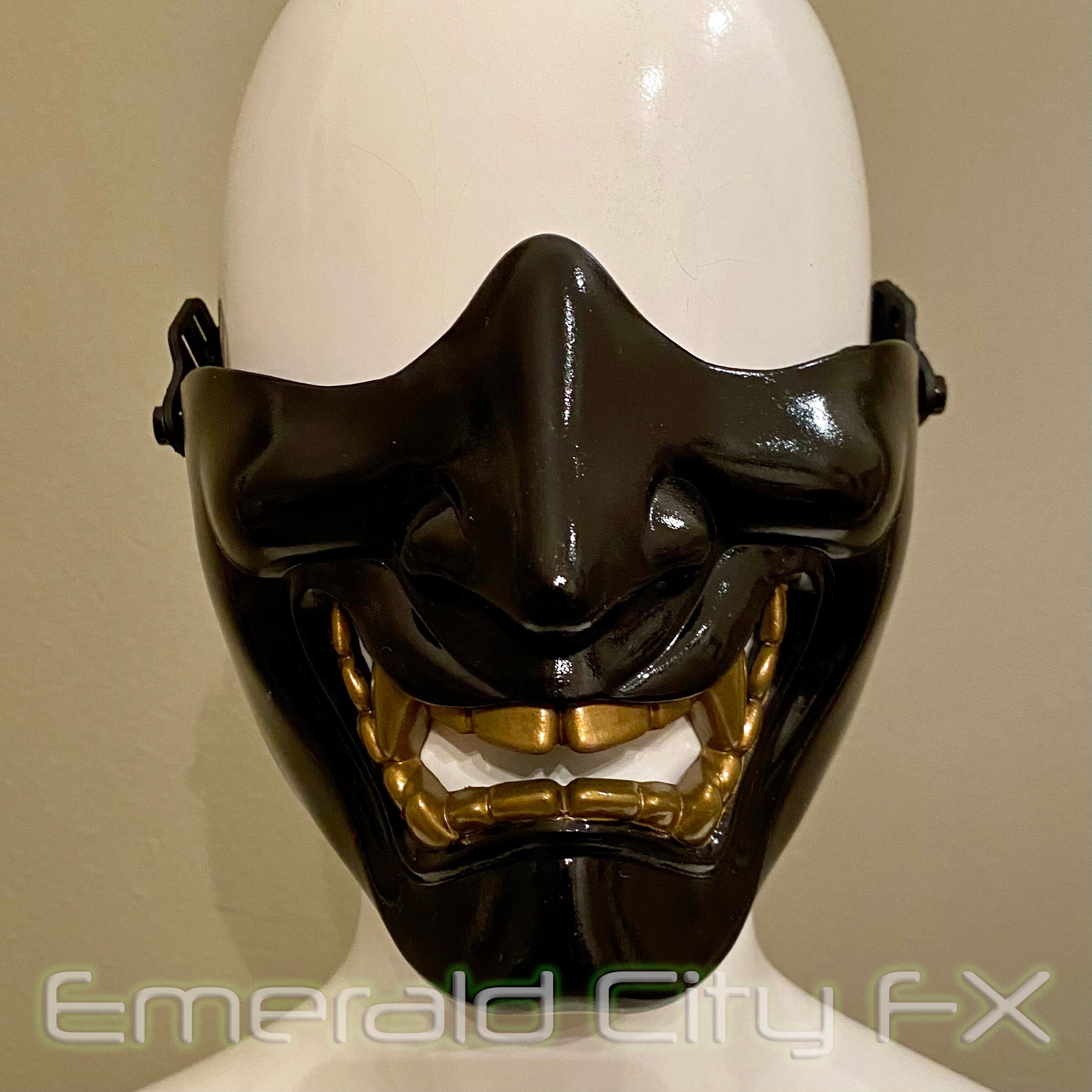 Black Shogun Samurai Mask / Ghost of Tsushima - Etsy