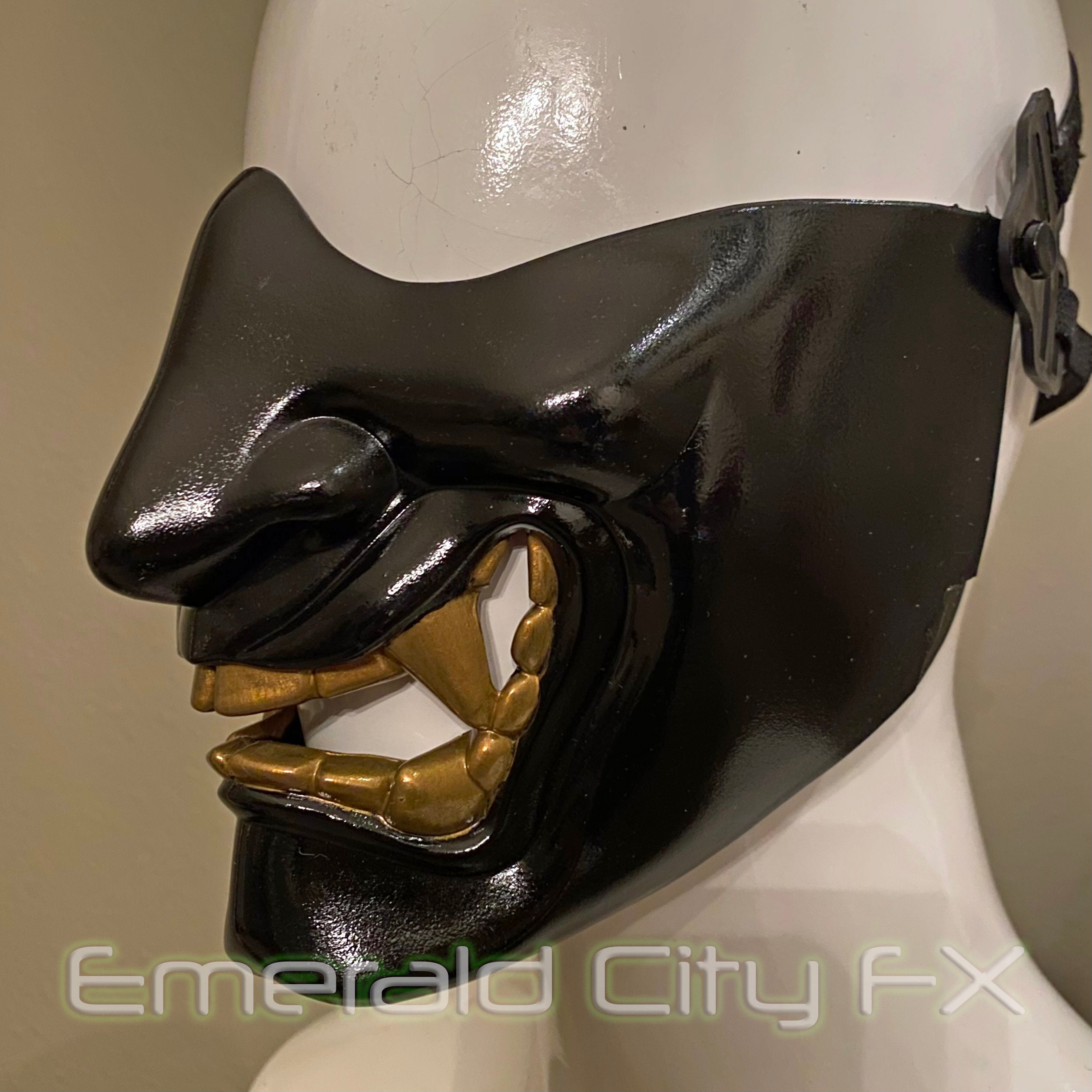 Black Shogun Samurai Mask / Ghost of Tsushima - Etsy