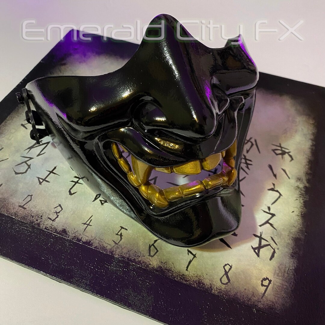 Black Shogun Samurai Mask / Ghost of Tsushima - Etsy
