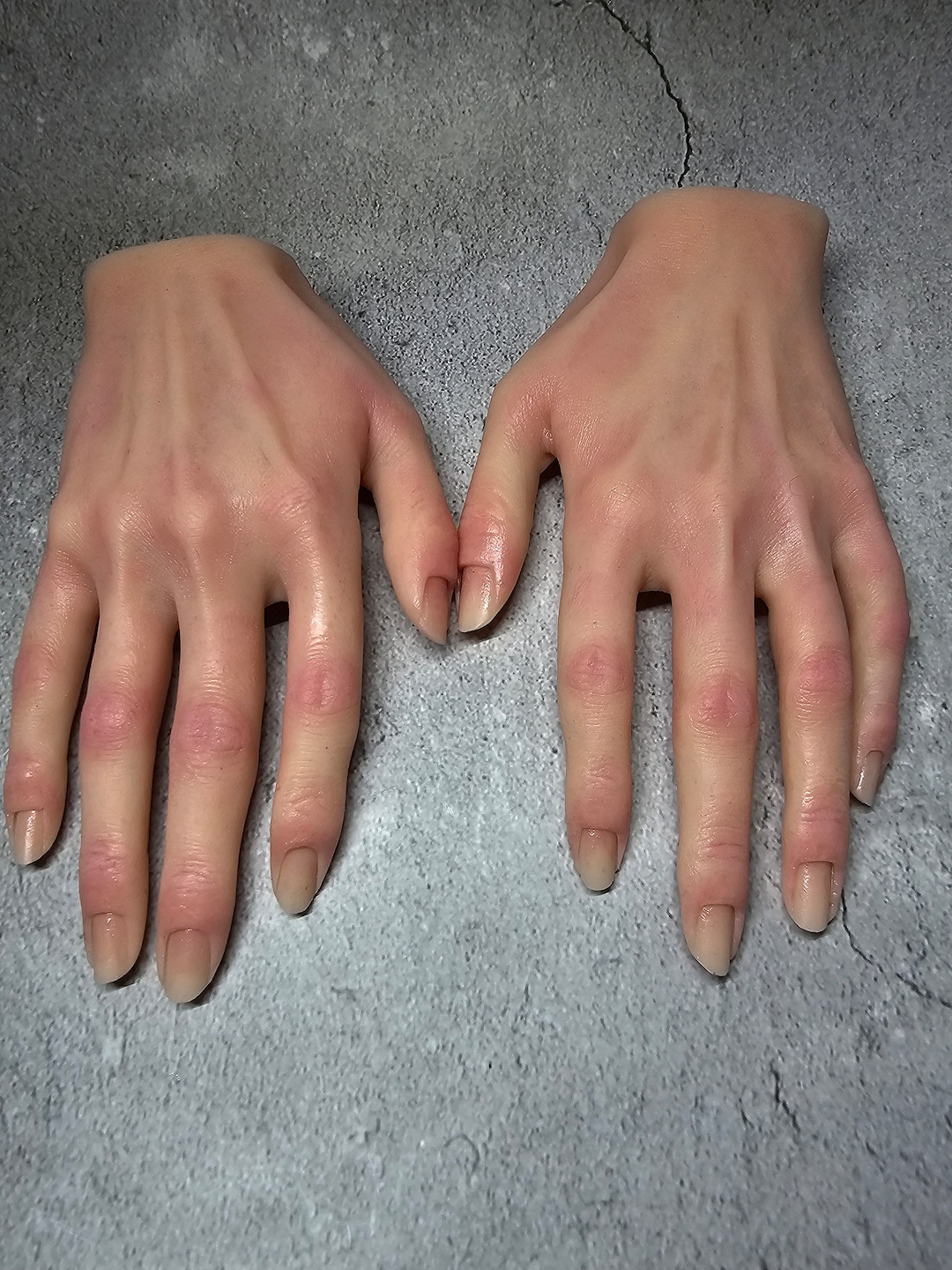 Realistic Silicone Hand Nail Practice Jewelry Display Hand Fetish ...