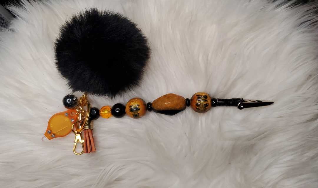 Orange and Black Tiger Maniclip ATM Clip Keychain - Etsy