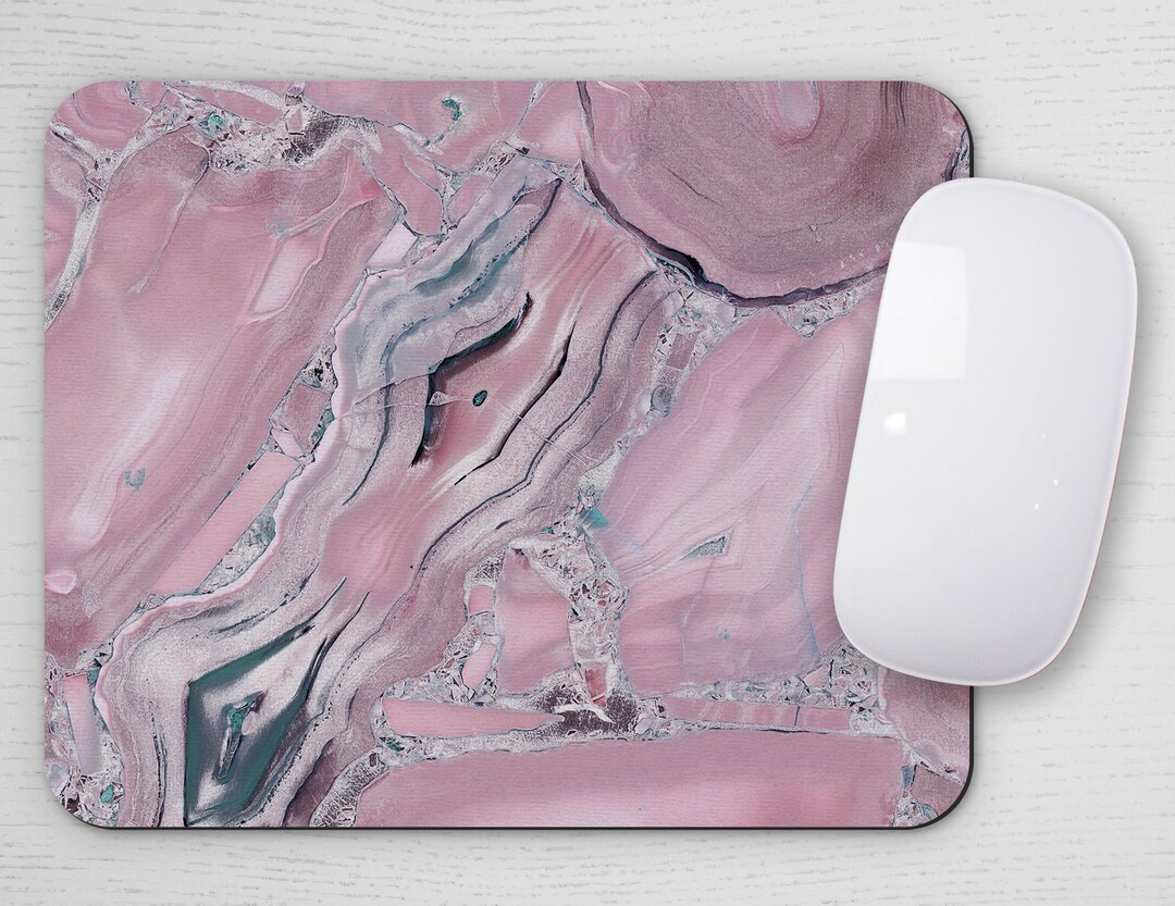 Mouse Pad Pink Quartz Mouse Pad Office Desk Accessories - Etsy