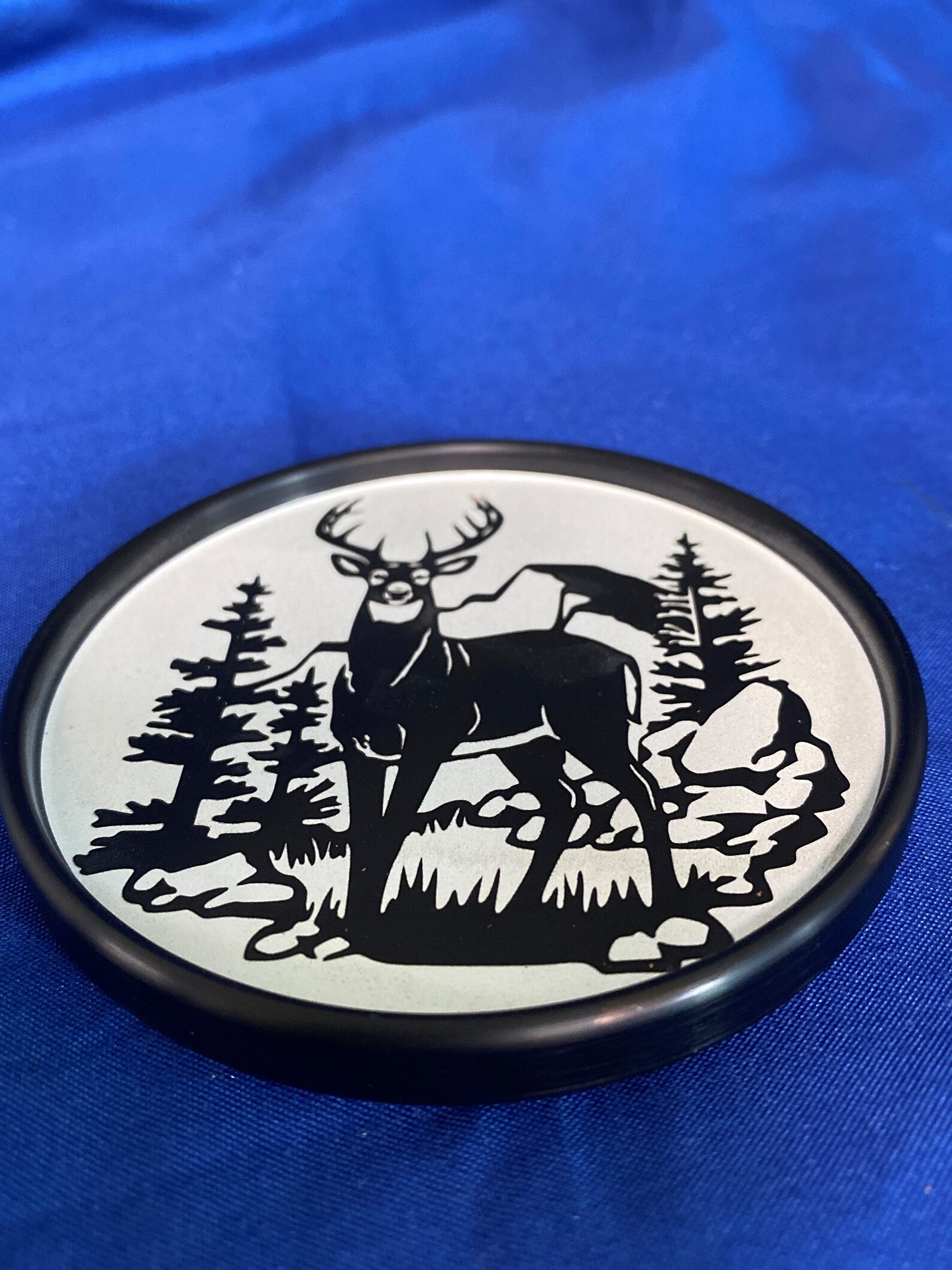 METL Deer Coaster Set METL Laser Engraved Aluminum Deer - Etsy