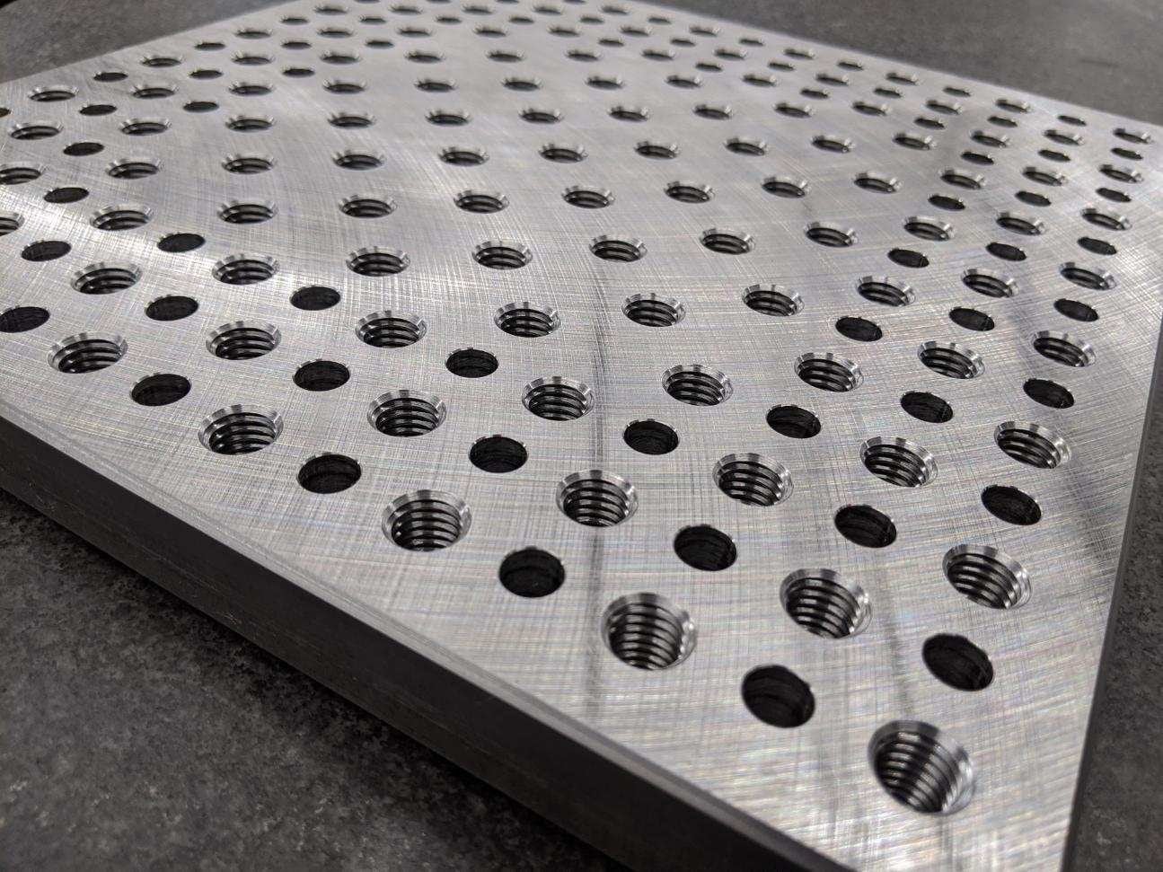 18" X 18" Steel Fixture Plate | A36 Hot Rolled Steel Fixture Plate ...