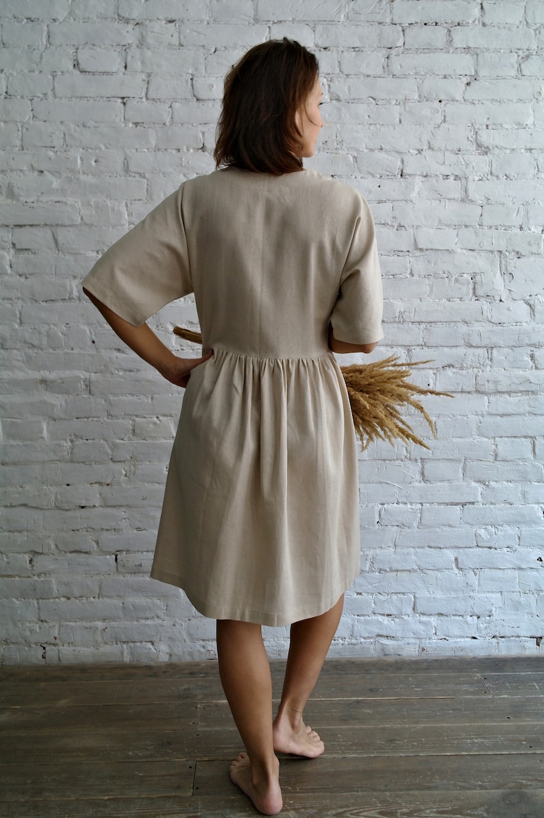 LINEN DRESS, Linen Dress Women, Loose Linen Dress, Handmade Linen Dress ...