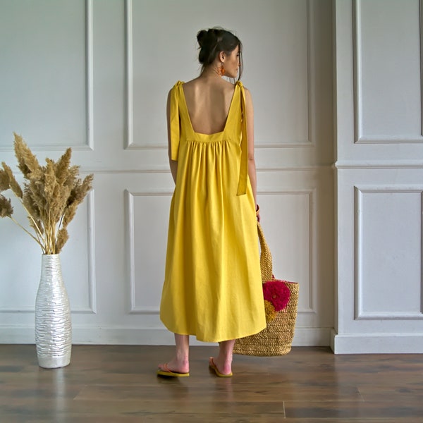 Open Back Sundress - Etsy