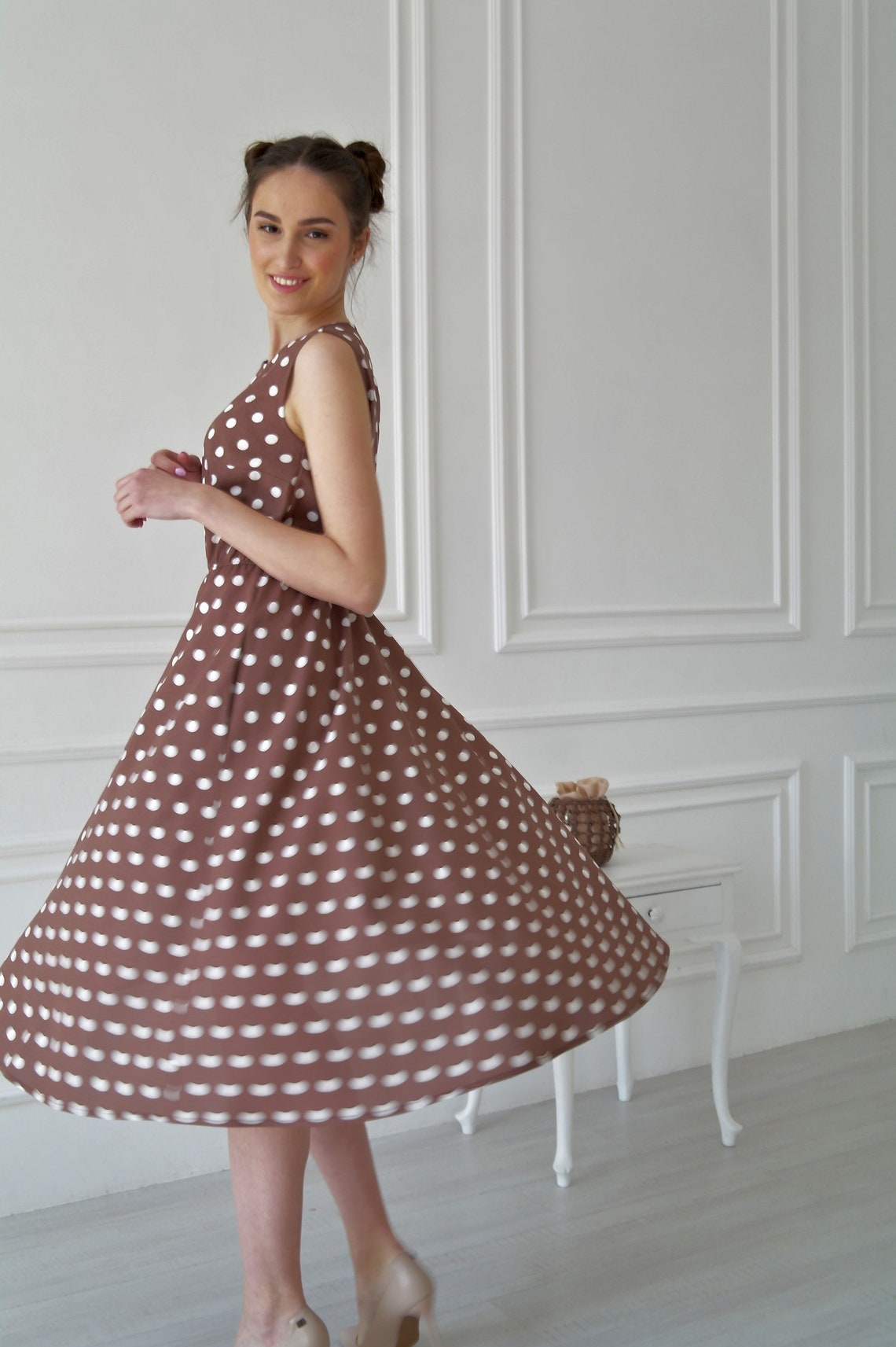 Half Circle LINEN DRESS Linen dress women Elegant linen | Etsy