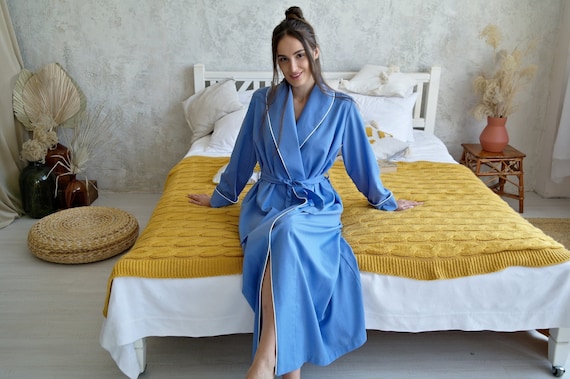 HANDMADE LINEN ROBE Long Linen Robe Women Women Linen - Etsy