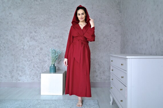 WOMEN'S Linen Robe GORGEOUS Robe Long Robe Kimono Robe - Etsy
