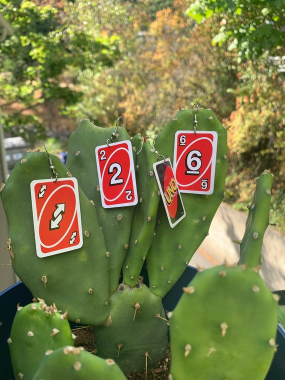Red Uno Card Matching Pair - Etsy