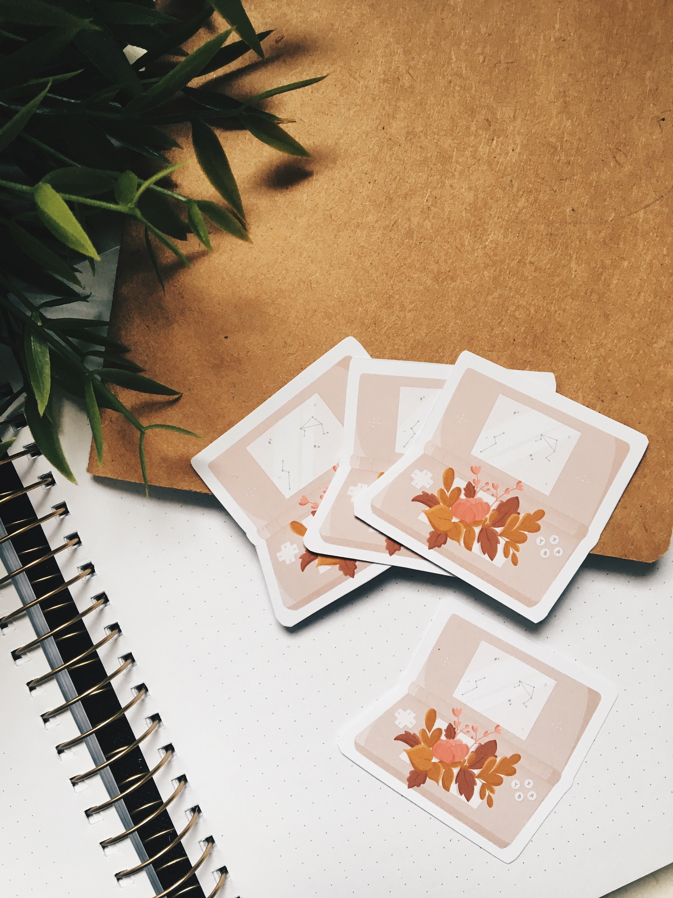 Nintendo DS Flowers Aesthetic Glossy Sticker - Etsy