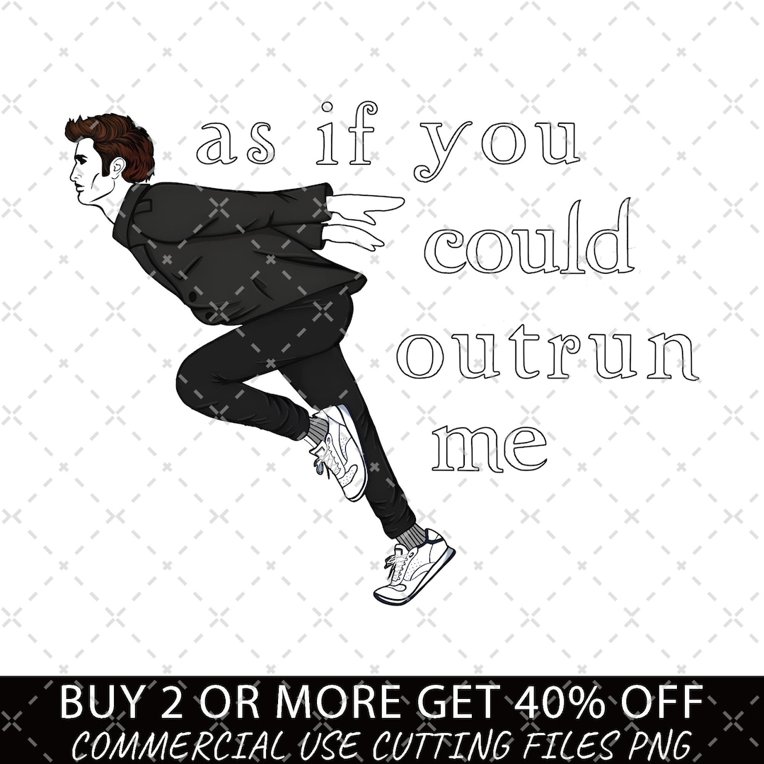 As If You Could Outrun Me Png, 3.5 Inch Glitter Vinyl Svg, Water Bottle ...