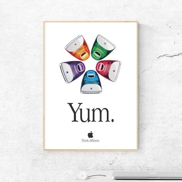 Apple Poster - Etsy