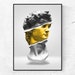 David Statue Poster. Yellow Broken Statue of David Poster. - Etsy