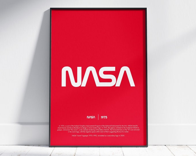 NASA Logo Poster. Printable NASA WORM Logo Poster. Printable Nasa Worm ...