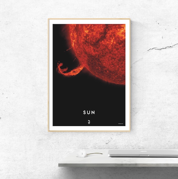 SUN Poster Wall Art Printable Poster. Sun Decor Office Decor | Etsy