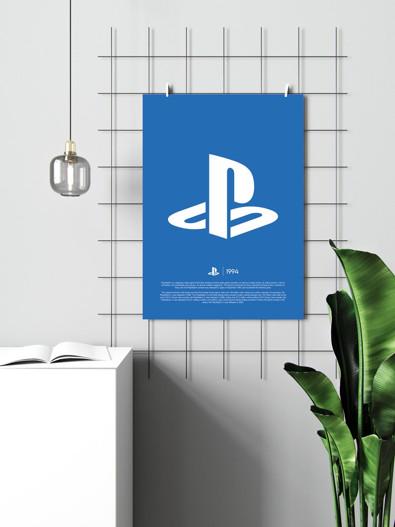 Playstation Logo Poster Playstation Printable Poster PS | Etsy