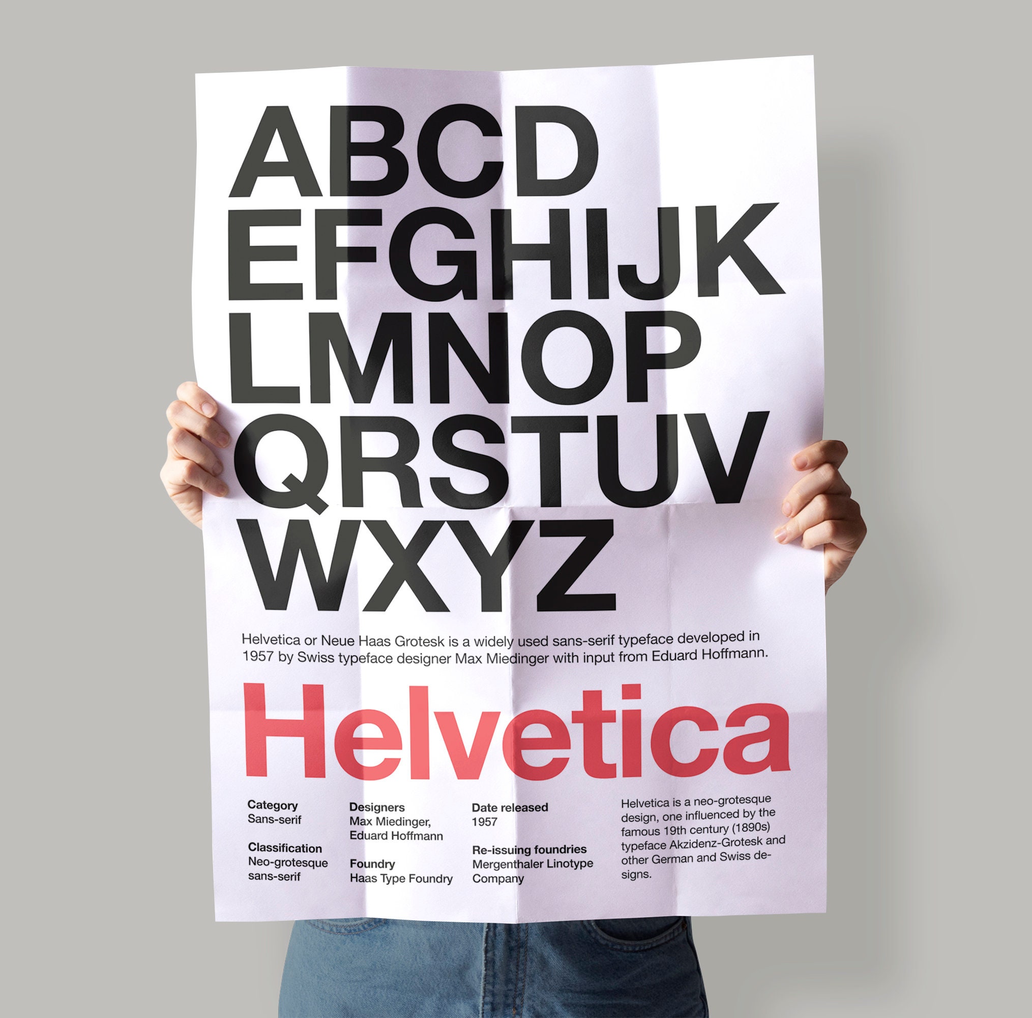 Helvetica Font Poster Helvetica Typeface Poster. Typographic | Etsy