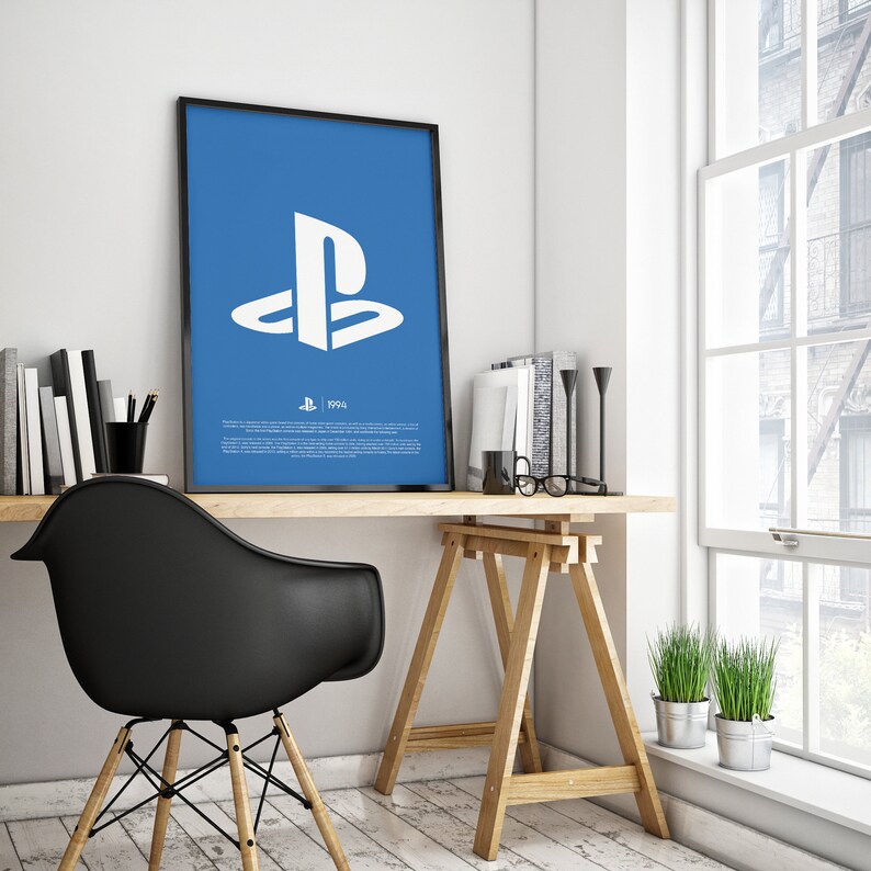Playstation Logo Poster Playstation Printable Poster PS | Etsy