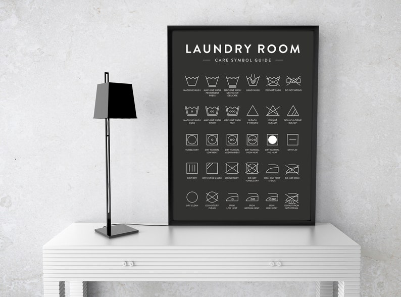Laundry Sign Poster Laundry Sign Printable Laundry Decor - Etsy