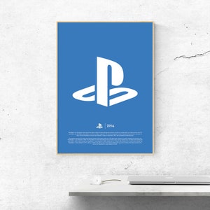 Playstation Logo Poster - Playstation Printable Poster - PS Logo Poster ...