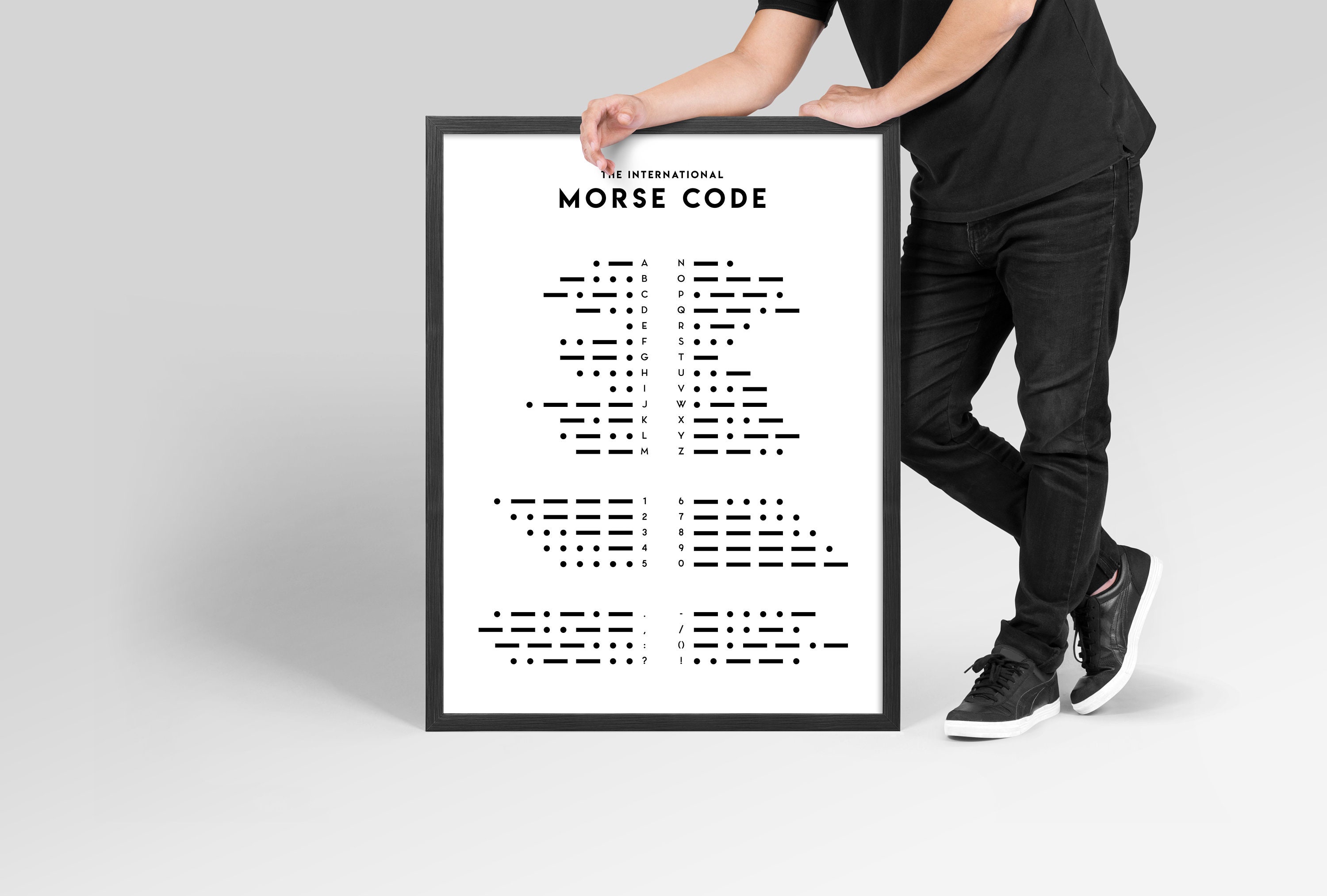 Morse Code Poster. International Morse Code Poster. - Etsy