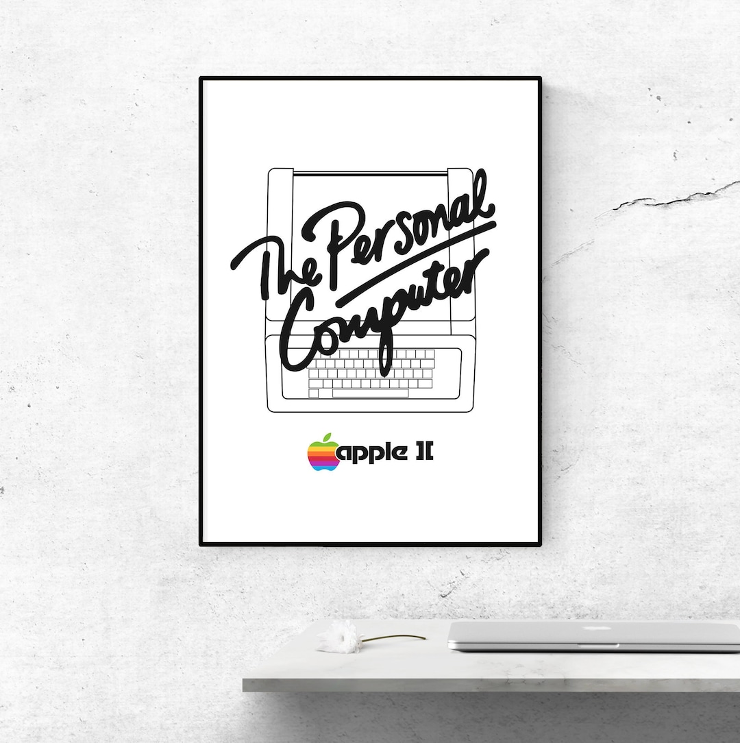 Vintage Apple II Poster, "the Personal Computer" Print (digital ...