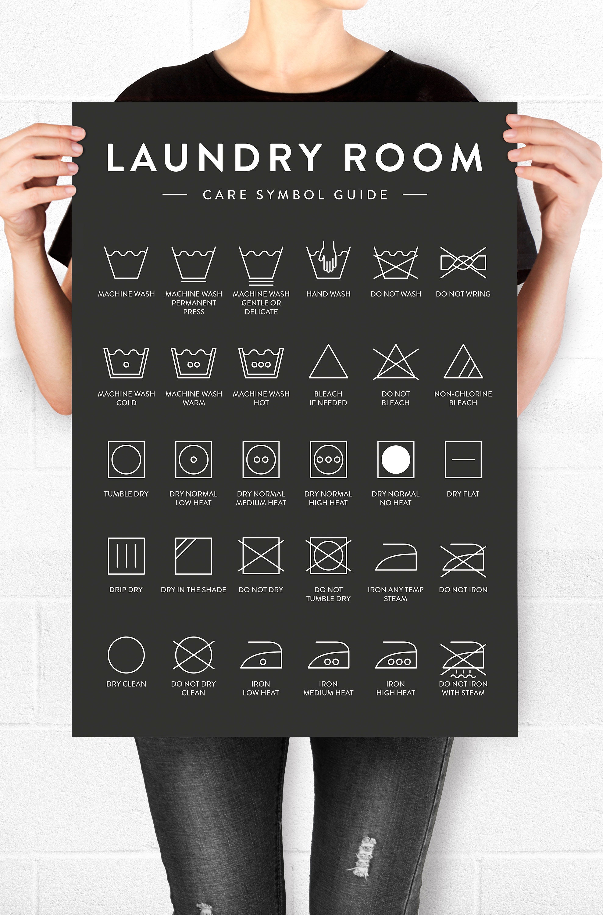 Laundry Sign Poster Laundry Sign Printable Laundry Decor - Etsy