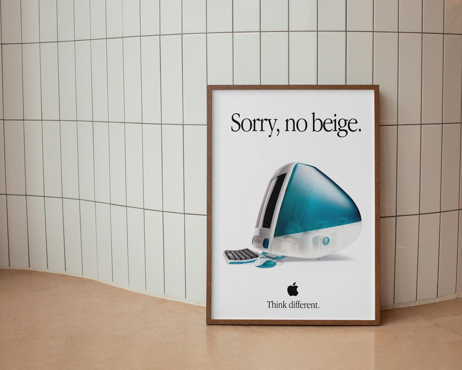 Vintage Apple Imac G3 Poster: 'sorry, No Beige' Ad (digital Download ...